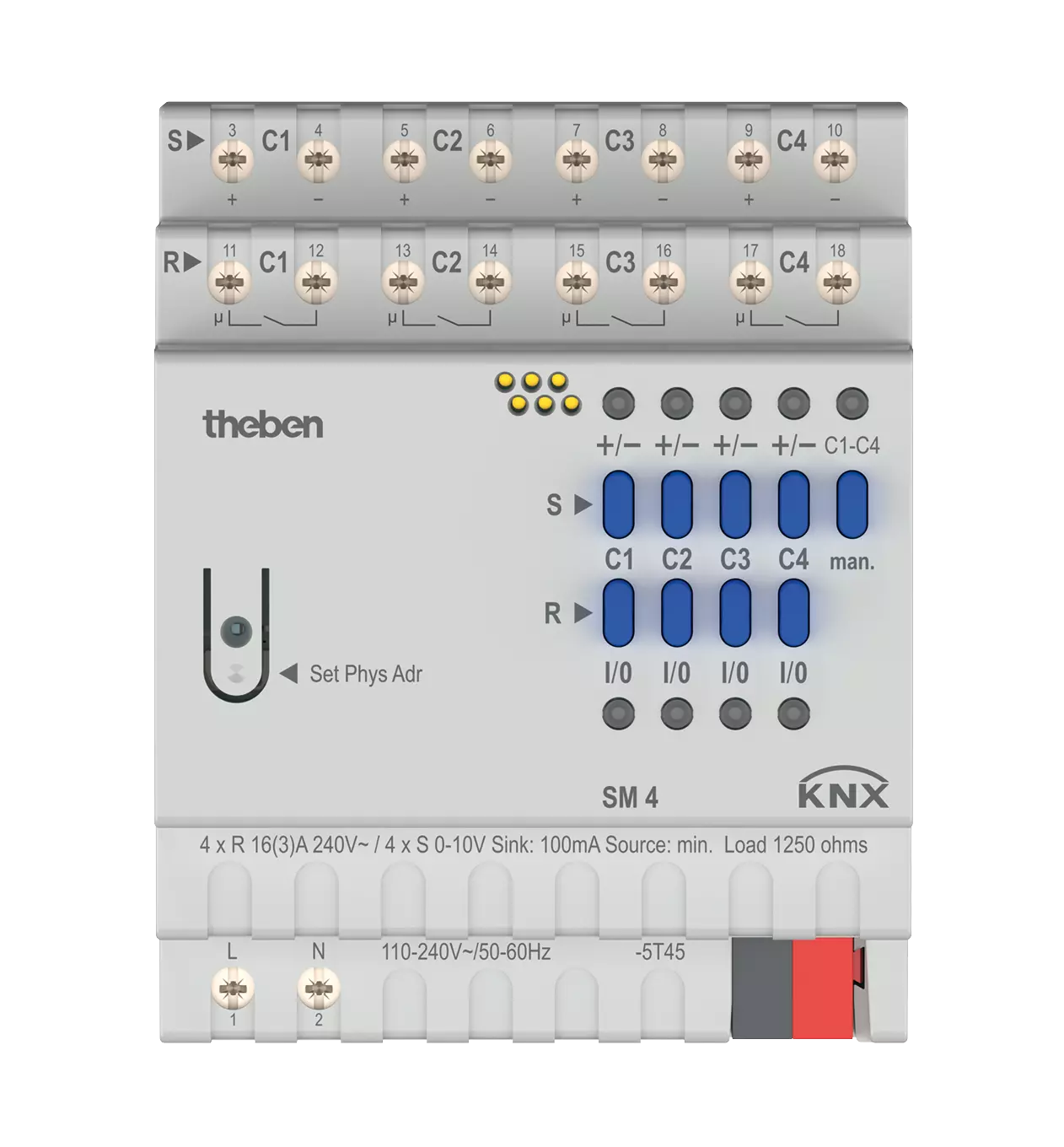 SM 4 KNX | Attuatori guida DIN e gateway | KNX | Theben